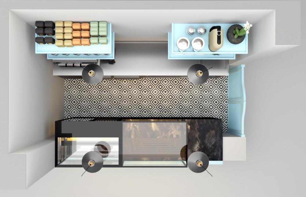 MİNİ KAFE-BAR 25 m2 - 5,400.00 Euro + KDV